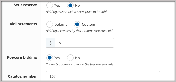 How Do I See Or Set My Own Bid Increments? | CharityAuctionsToday