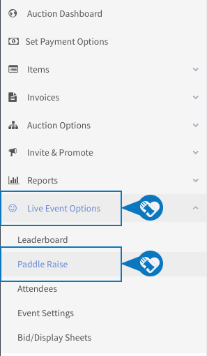 Set Up The Bidding Paddle Raise Feature | CharityAuctionsToday